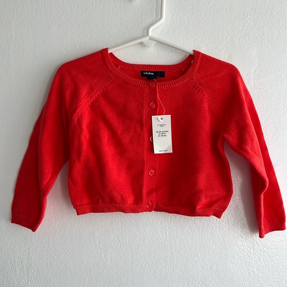 GAP | Shirts & Tops | Nwt Baby Gap Red Cardigan 824m | Poshmark